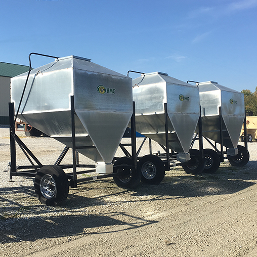 Portable Grain Bins On Wheels; For Grain Storage, Pellet, 42% OFF